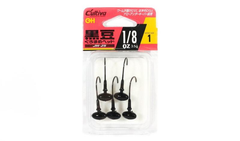 オーナー(OWNER) JH-25 黒豆ヘッド 1/8 11571ジグヘッド