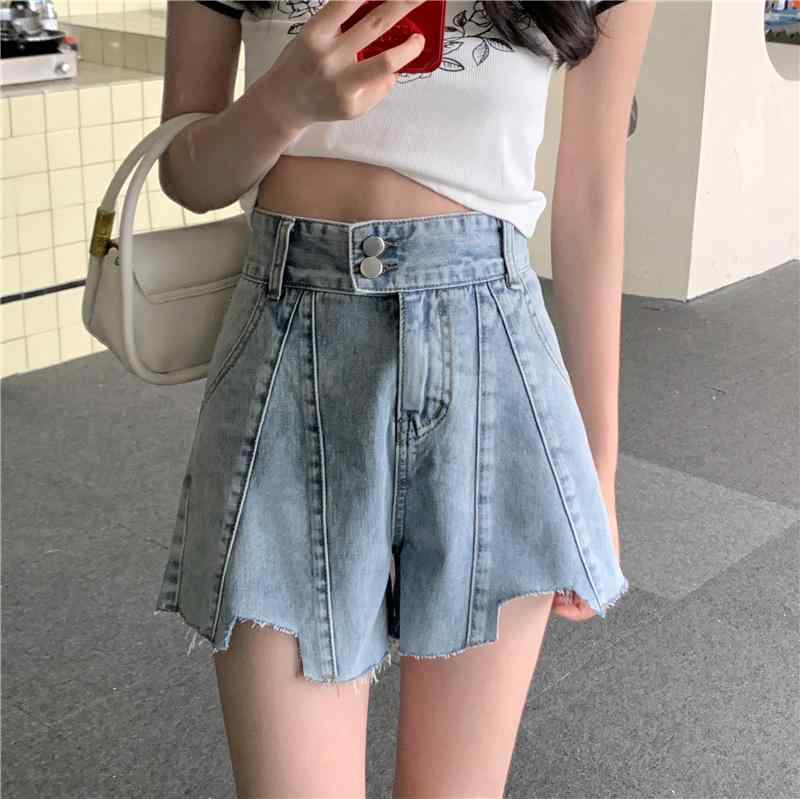 ウエストタイプ: ハイウエストパンツの前立て：ボタン適用季節：夏パンツ丈：ショートパンツ