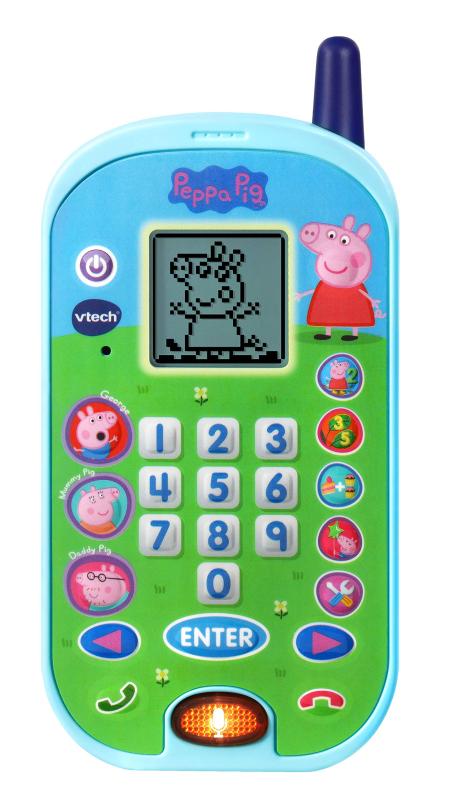 VTech Peppa Pig Let's Chat Learning Phone音声起動式の会話を通じてPeppa Pigとチャットできます。 彼女の質問に答えると、遊び心のあるフレーズで回答します。4つの学習ゲームで、数字、数える、足し...
