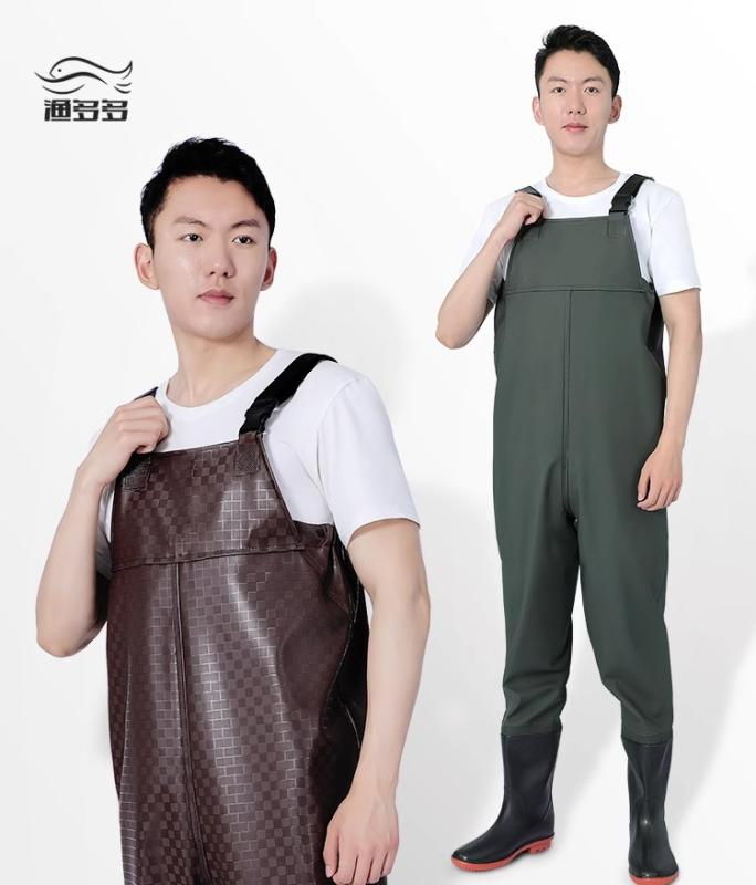 ウェーダー 防水 釣り 胴付長靴 チェストハイ 作業着 厚手 快適 耐久性 耐摩耗性 通気性 厚底 滑り防止 男女兼用 水場仕事 鮮魚店 アウトドア 黄 緑 青