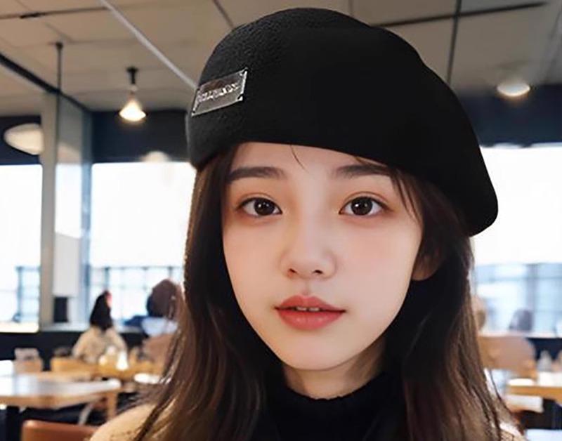 ベレー帽 レディース 秋冬 帽子 ウール 調節可能 小顔効果 旅行 ショッピング お呼ばれ シンプル おしゃれ カジュアル レトロ 無地 黒 グレー 青メイン素材: ウールブレンドサイズ: 調整可能 (53-58cm)