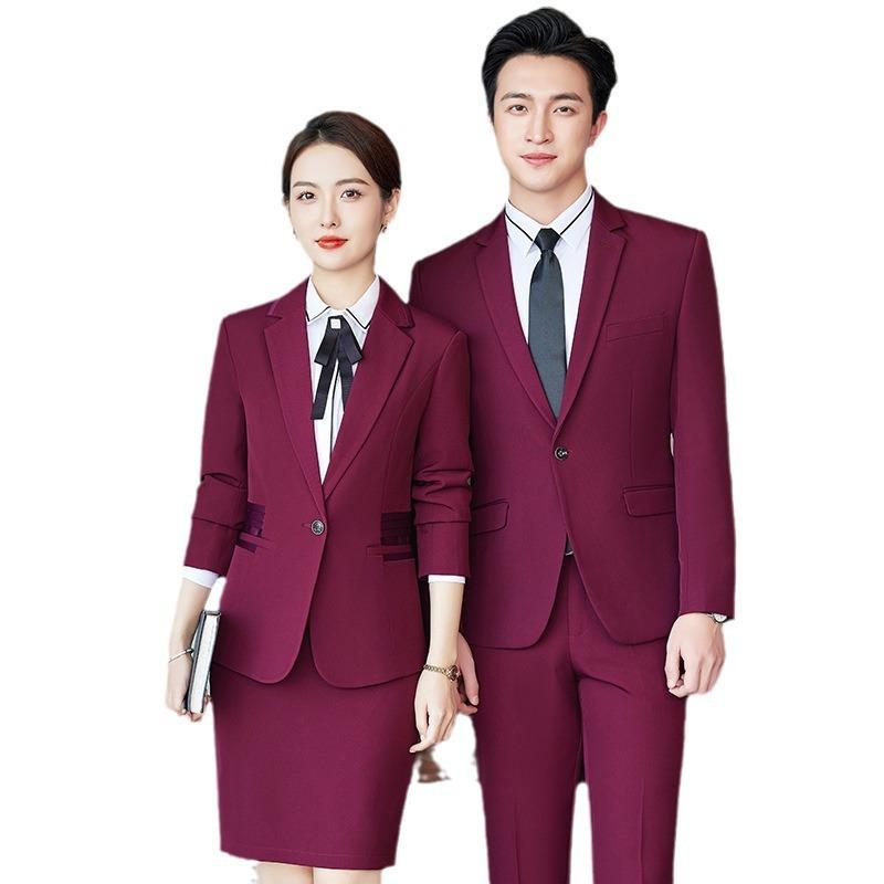 ・スタイル: カジュアル、OL通勤・素材: 綿混紡、スパンデックス（30%以下）・カラー展開: ワインレッド、ブルー、ブラック、ホワイト・サイズ展開: S、M、L、XL、2XL、3XL、4XL、5XL・スカート丈: ミニ丈・袖の形状: レギ...