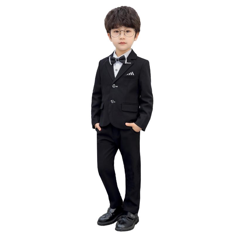 男の子 子供スーツ フォーマル キッズ 礼服 卒業 入学式 七五三 春秋 ツーピース シングル ジャケット 長ズボン シャツ 蝶ネクタイ スタイリッシュ 青 黒 通気性生地: 綿と麻素材構成: 綿 80% ポリエステル繊維 20%