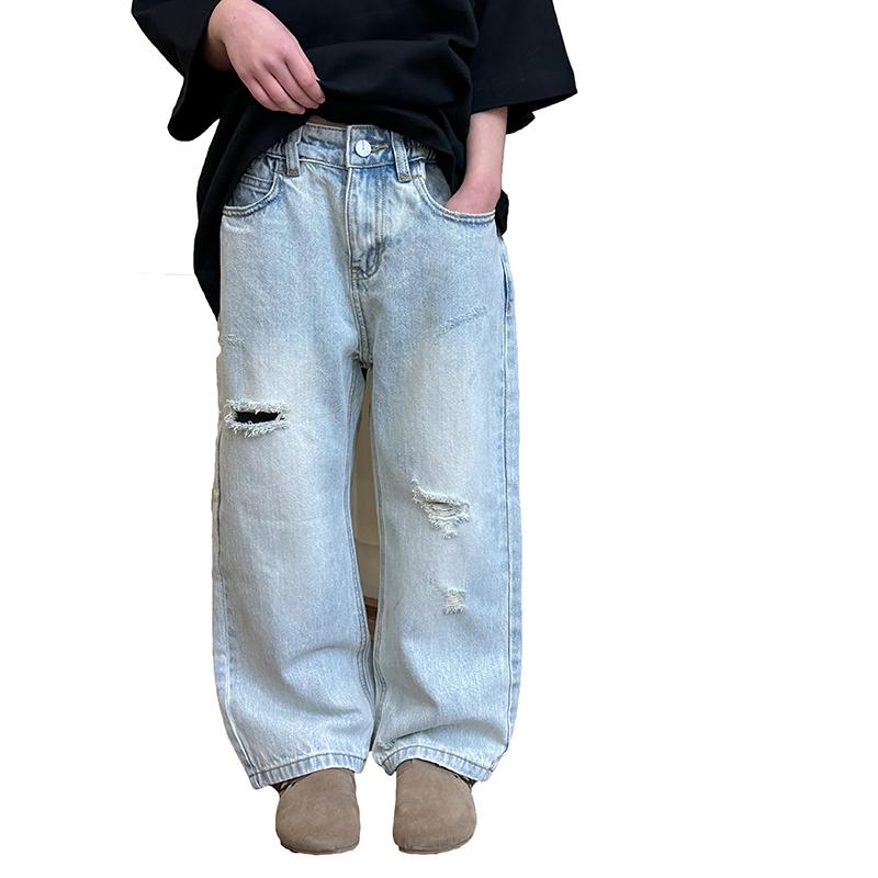 ウエスト: ゴム適用性別：ユニセックス適用季節：春パンツの長さ: ロングパンツ分類: ジーンズ