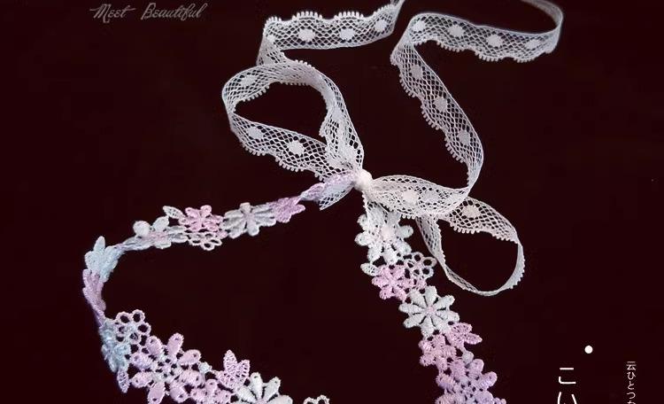 チョーカー レディース フェミニン ガーリー 大人 ネックレス アクセサリー チェーン レース リボン 花 かわいい パーティー 結婚式 二次会