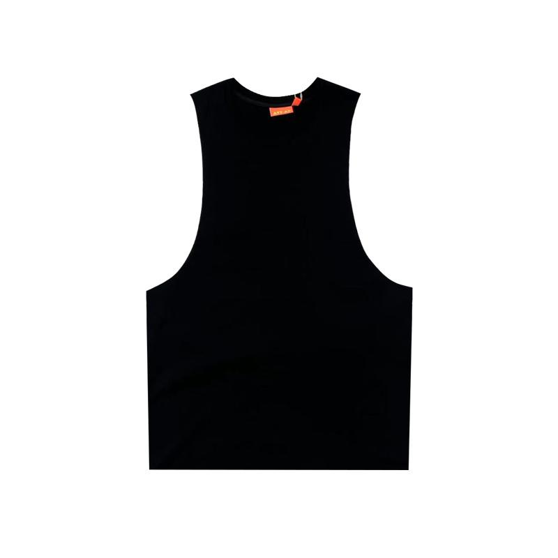 マッチョ タンクトップ 綿 脇広 大きいサイズ ラウンドネック メンズ 筋肉 トレーニング ノースリーブ ランニング スポーツ カジュアル アウトドア 夏 黒 白 無地 シンプル