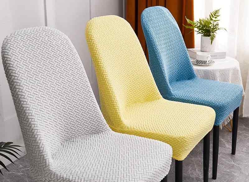 チェアカバー おしゃれ オールシーズン 背もたれ 一体型 取り付け簡単 インテリア ダイニング 椅子 保護 傷防止 肌に優しい 通気性 耐摩耗性 高弾性 モダン シンプル 緑 オレンジ 黄色