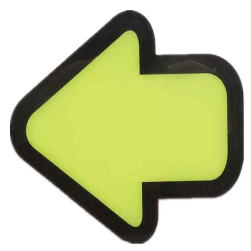 ドアサインプレート 矢印 アクリル 粘着シール 貼り付け 壁 引き戸 扉 オフィス 商行施設 ホテル 指示 案内 表示 看板 シンプル 黄