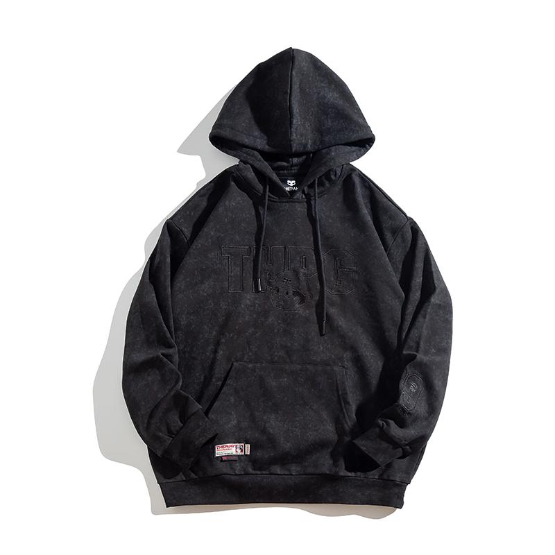 サイズ: XL.2XL.3XL.4XL.5XL.6XL 襟型: フード付き カラー: ブラック シルエット: ゆったり 着用タイプ: プルオーバー 素材: 綿.ポリエステル