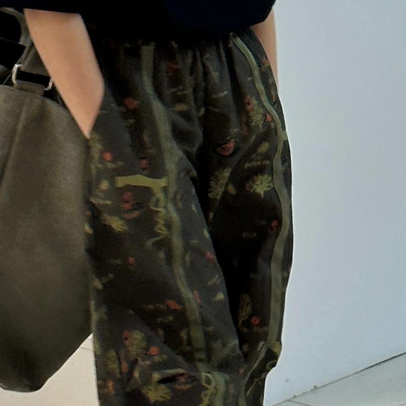 キッズ ダンスパンツ 迷彩 男の子 夏 薄手 通気性 韓国 カジュアル ストリート ロング ゴムベルト 春秋 ユニセックス 日焼け防止 紫