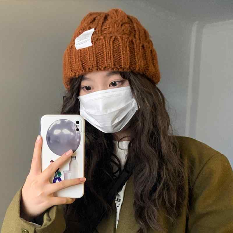 おしゃれ ニット帽 レディース 秋冬 韓国 暖かい カジュアル 防寒 調整可能 ウール キャメル ピンク シンプル 普段使い アウトドア おでかけ