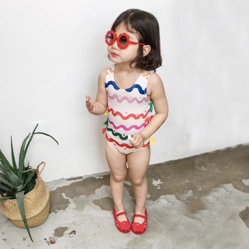 水着 赤ちゃん 女の子 フィットネス 練習用 プール 海水浴 夏 子供 可愛い プリンセス カラフル オールインワン 帽子 セットサイズ：90（身長75～85） 100（身長85～95） 110（身長95～105） 120（身長105～11...