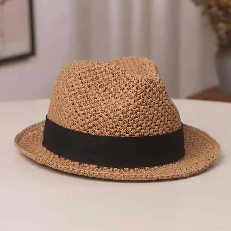 主な素材: ストローサイズ：M(56-58cm)群集: ユニセックス色の分類：キャメル ブラック ベージュ該当するシーン：旅行