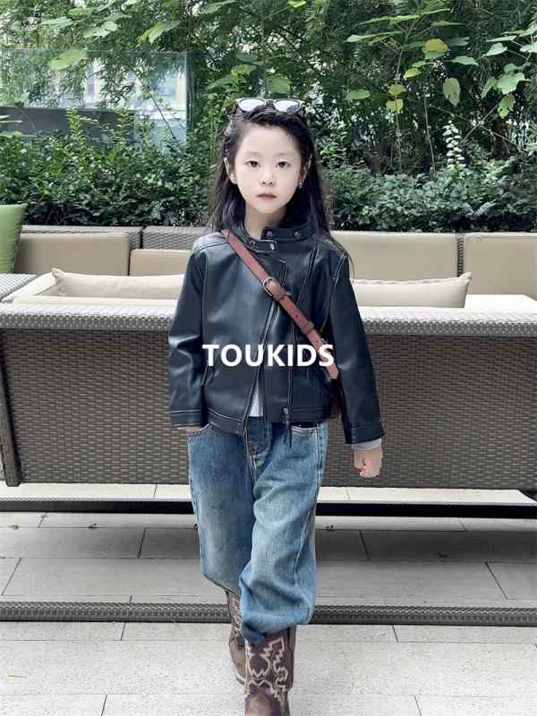 生地: PU襟のタイプ: スタンドカラー適用性別：ユニセックス服の前立て: ジッパーシャツ適用季節：春と秋