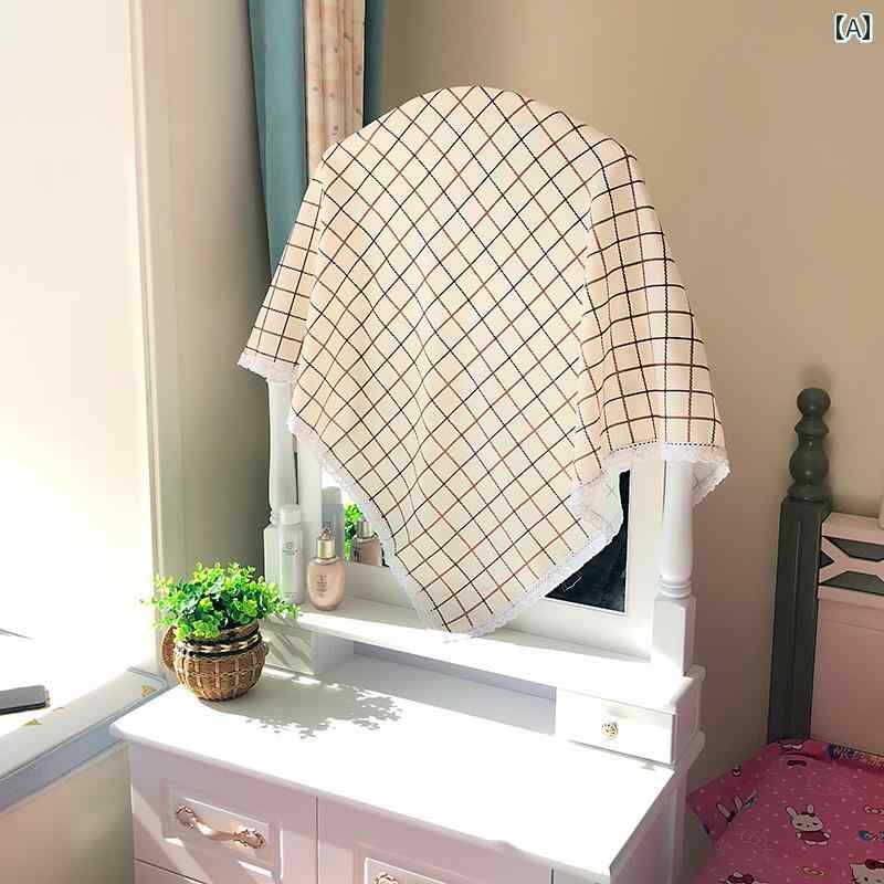 サイズ: ミラーカバー布: 110*110cm※クリップ2個付き