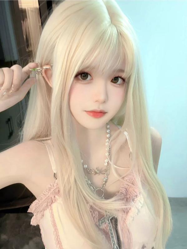 かつらの髪型: ロングストレートヘア