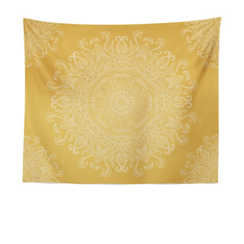 インテリア タペストリー 曼荼羅 おしゃれ 壁掛け 装飾 布 リビング テーブルクロス カーテン 背景 インド エスニック ゴージャス 目立つ素材: 化学繊維パターン: 幾何学模様タペストリーの形状: 長方形タペストリーの洗浄方法: 手洗い