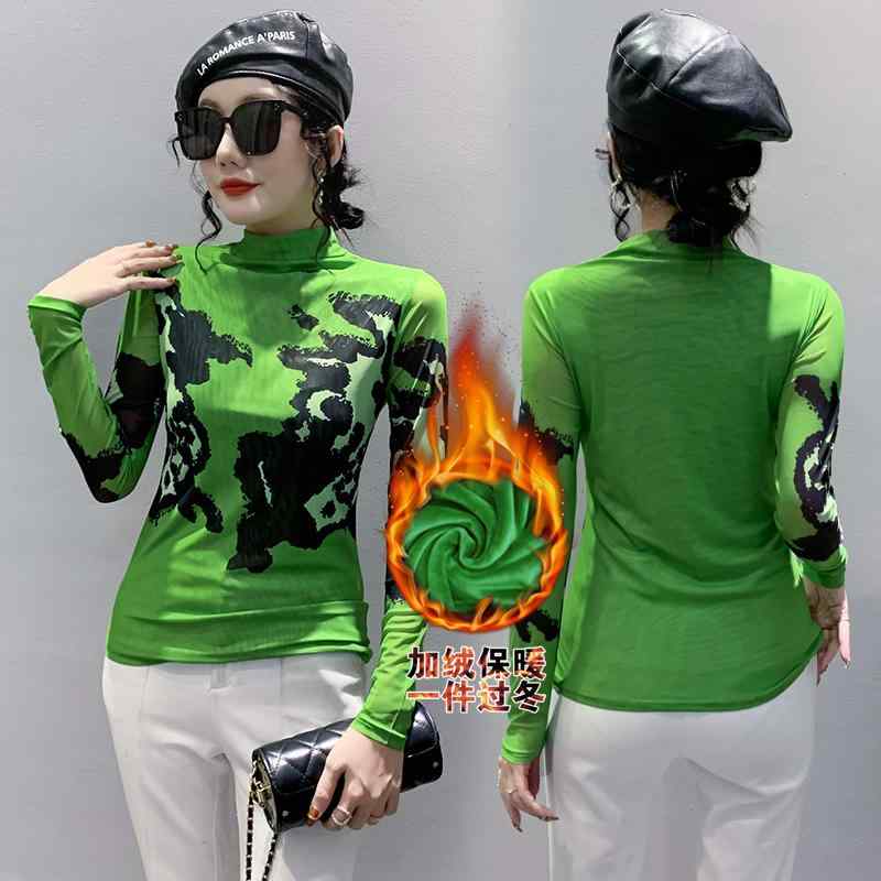 生地: メッシュ襟のタイプ: ハイネック適用季節：冬袖丈：長袖厚さ: 厚手衣類バージョン: スリムフィット