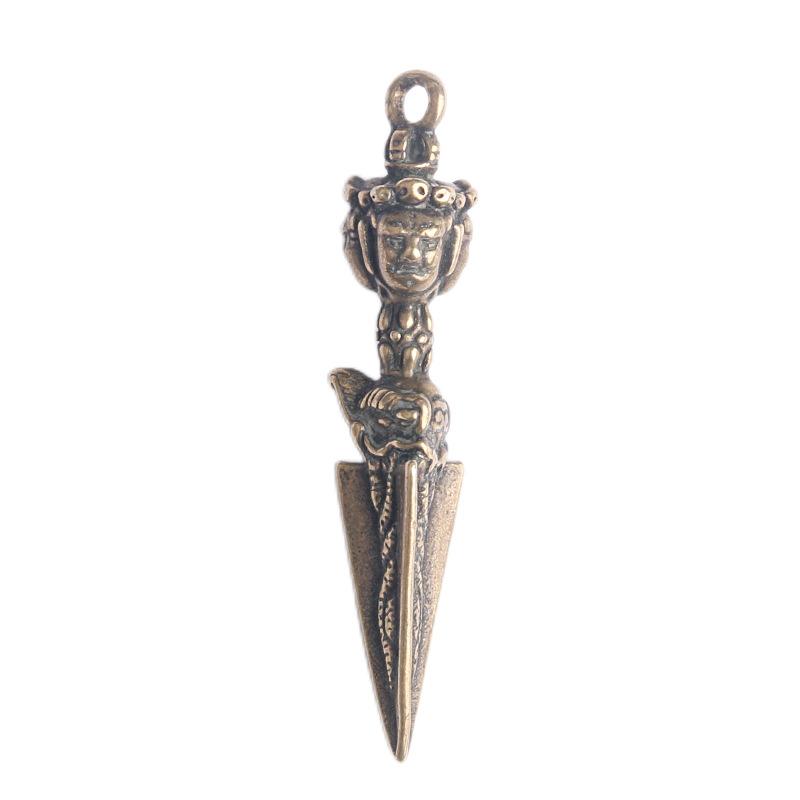 真鍮 キーホルダーパーツ ペンダントトップ アンティーク調 アクセサリー 小物 小さめ 工芸品 彫刻 装飾 銅 チャイナ風 コレクション おしゃれ13.2g