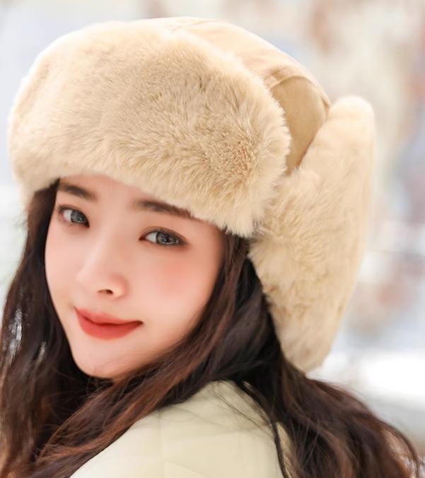 帽子 冬 耳当て付き レディース 暖かい 厚手 裏ボア 防風 防寒 フライトキャップ アウトドア 自転車 カジュアル おしゃれ フリーサイズ カーキ ピンク 黒