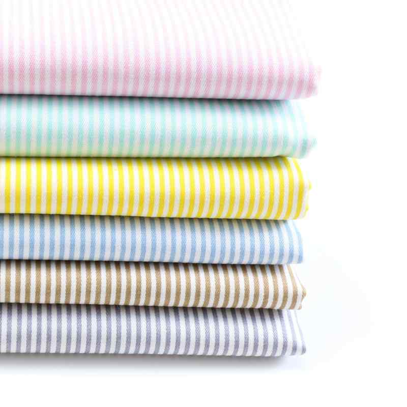 おしゃれ 柄 生地 ストライプ 綿 パッチワーク プリント ピンク 黄色 青 シンプル ハンドメイド マルチカバー クロス ナチュラル レッスンバッグ160*50cm