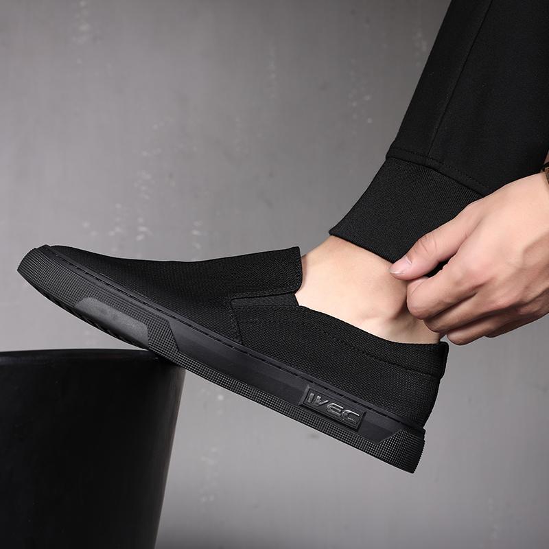 ・機能: 通気性・留め具: スリッポン・サイズ展開: 38 39 40 41 42 43 44 45 46・柄: 無地・スタイル: カジュアル・サブスタイル: デイリーカジュアル・カラー: ブラック・靴丈: ローカット・ヒール: フラット・...