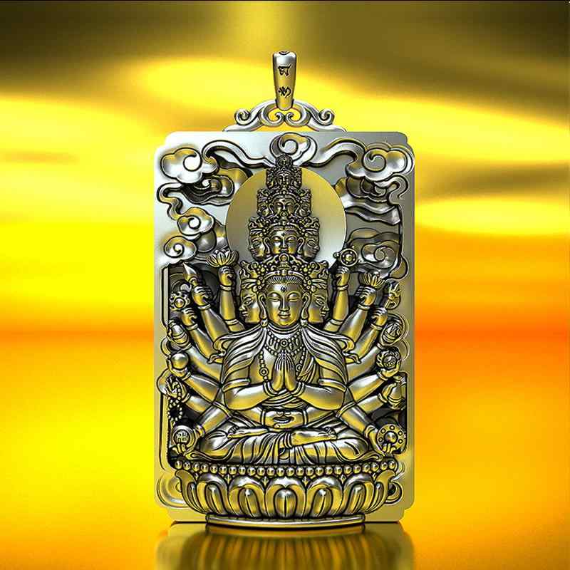 ・素材: 銀製品・金属素材: 99%銀・柄: 十字架.王冠.ローマ数字・・・帯: 501円～800円・対象性別: ユニセックス・種類: 千手観音.虚空蔵菩薩.文殊菩薩.普賢菩薩.大勢至菩薩.大日如来.不動尊.阿弥陀仏・カテゴリ: アクセサリー