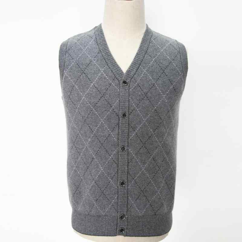 ・カテゴリ: カーディガン・スタイル: ビジネスカジュアル.都会的・主な素材: 山95%.羊毛5%・ネックライン: Vネック・袖丈: ノースリーブ・柄: 菱形・厚さ: 通常・シルエット: ストレート・デザイン: ボタン装飾・毛糸の太さ: 通...