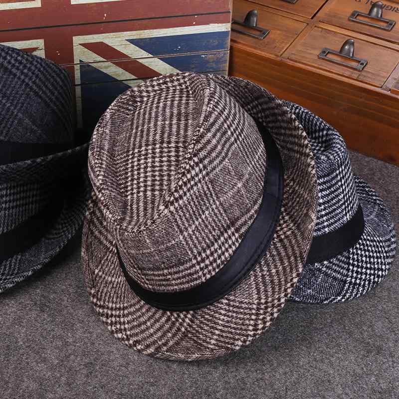 ・カテゴリ: ハット・スタイル: カジュアル・種類: フェドラハット・主要素材: ウール物・柄: チェック・対象: 男性・対象年齢層: 20-24歳.25-29歳.30-34歳.35-39歳・カラー展開: 黒.ライトグレー.カーキ.グレー・...