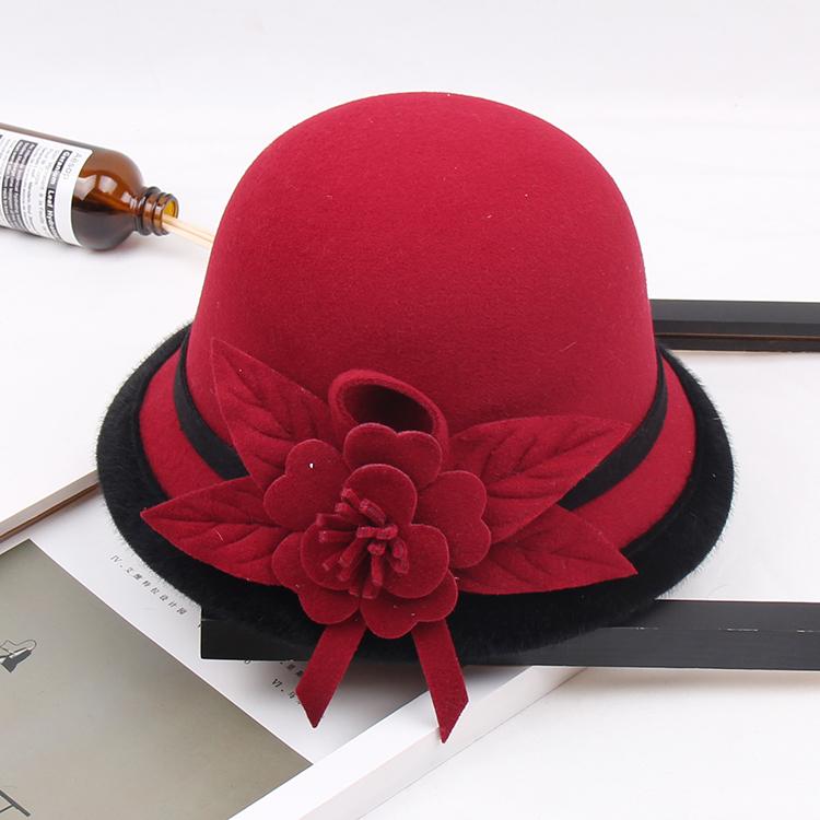 ・カテゴリ: バケットハット・スタイル: エレガント・主な素材: ウール・対象: レディース・デザイン: 花柄・カラー展開: ホワイト.ワインレッド.ゴールド.パープル.グレー.ダークブルー.ブラック.ネイビー.シャンパン.キャメル.アーミ...