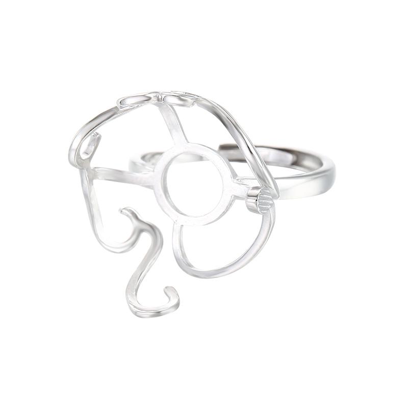 ・素材: 925シルバー・柄: 植物.花柄・・・対象: 女性・カラー: ホワイトゴールド・機能: 石位置調整可能