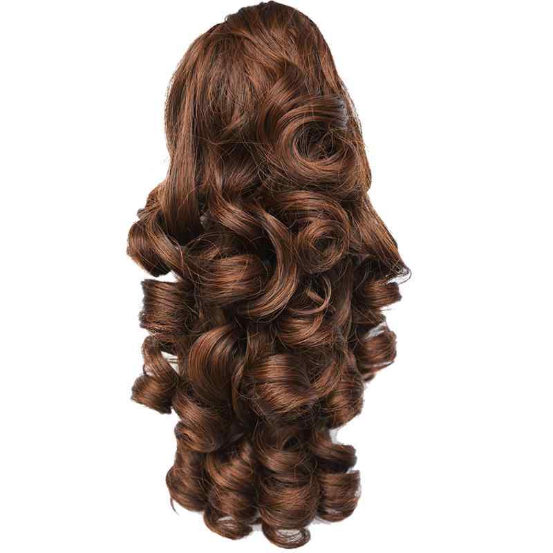 ・商品名: ポニーテール・タイプ: クリップ式.バンド式.コーム式・カラー展開: ナチュラルブラック.ブラウンブラック.ダークブラウン.ライトブラウン・素材: 高温耐熱ファイバー