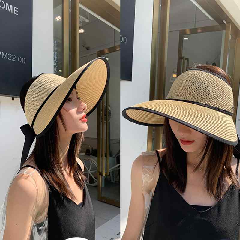 ・サイズ: 調節可能・スタイル: エレガント・対象: 女性.中年.親子.若年・デザイン: 蝶結び・帽頂スタイル: オープントップ・アイテム: サンハット・帽子のつば: つば広