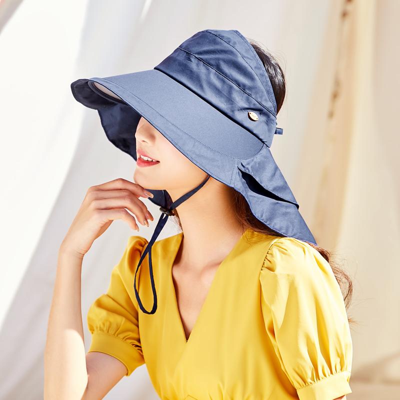 ・カテゴリ: 日よけ帽・スタイル: カジュアル・主な素材: 綿・対象年齢: 20～39歳・性別: 女性・サイズ: フリー（頭囲約57cm.調節可能）・機能: UVカット（UPF50+）・デザイン: 無地・カラー展開: ラムブルー.ダークブラ...