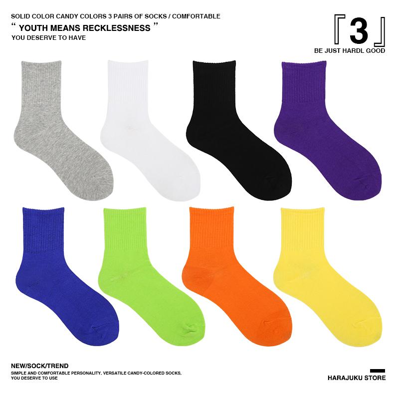 ・・主な素材: 綿・柄: 無地・丈: ミドル丈・・デザイン: キャンディカラー・用途: スポーツ・性別: 男女兼用・サイズ: 36-43 男女兼用・カラー展開: ホワイト.イエロー.レッド.パープル.グレー.ブルー.ブラック.蛍光グリーン....