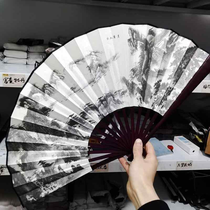 要素: 古風 扇面素材: 紙 扇骨素材: 竹 開いた時の形状: 扇形 手作業: 半手作り サイズ: 10インチ カラー: 8インチ両面ブラック金箔布.8インチ両面レッド金箔布.8インチ両面ホワイト金箔布.10インチ黒檀調墨絵【自強不息】.1...
