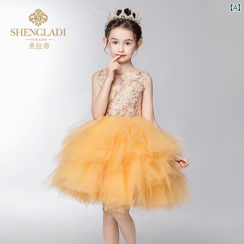 ・対象年齢: 3歳～14歳・スタイル: プリンセス・性別: 女の子向け・身長目安: 110cm.120cm.130cm.140cm.150cm.160cm・タイプ: ドレス・素材: ポリエステル