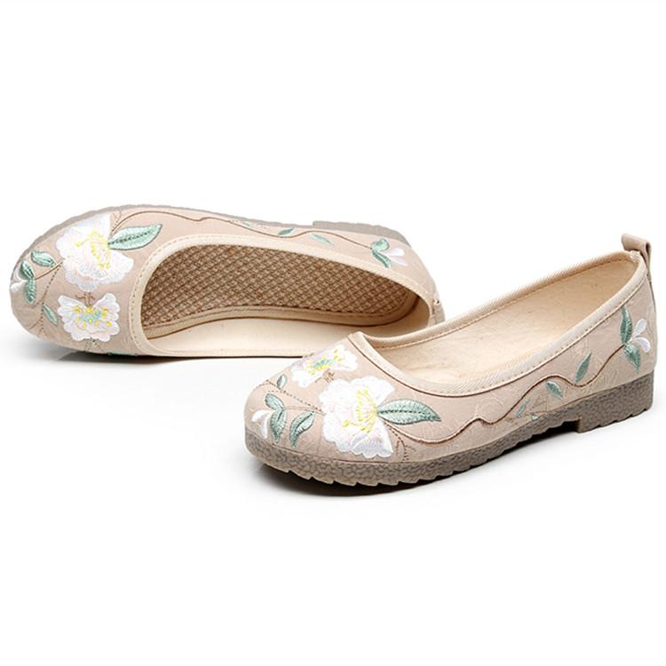 ・留め具: スリッポン・サイズ展開: 34 35 36 37 38 39 40・柄: 花柄・スタイル: スウィート・ヒールの高さ: 3cm未満・カラー展開: グレー.ピンク.ベージュ・つま先形状: ラウンドトゥ・着用シーン: デイリー・ヒー...