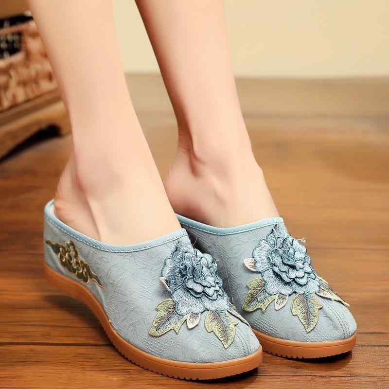 ・サイズ: 35 36 37 38 39 40・柄: 植物花柄・スタイル: エスニック・ヒールの高さ: 5～8cm・カラー展開: ホワイト.レッド.ライトブルー.ダークブルー.花柄レッド.花柄ブルー.花柄ホワイト・用途: 日常使い・ヒール形...