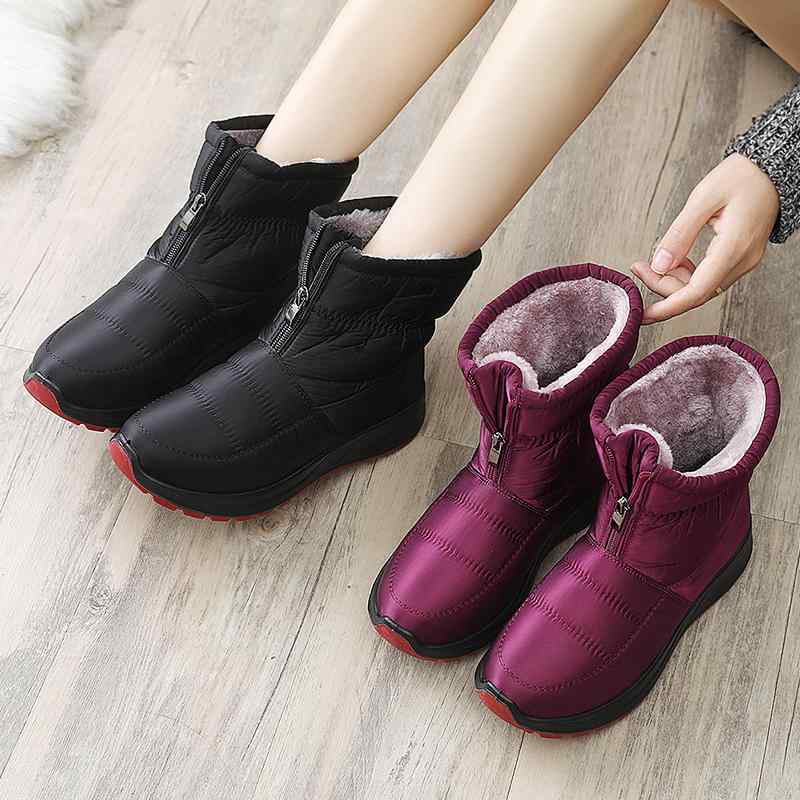 ・スタイル: 快適・筒丈: ミドル・アッパー裏地素材: 人工ショートボア・サイズ展開: 35 36 37 38 39 40 41・留め具: フロントジッパー・アッパー素材: 布・ヒール高: 約1-3cm・インソール素材: 人工ショートボア・...