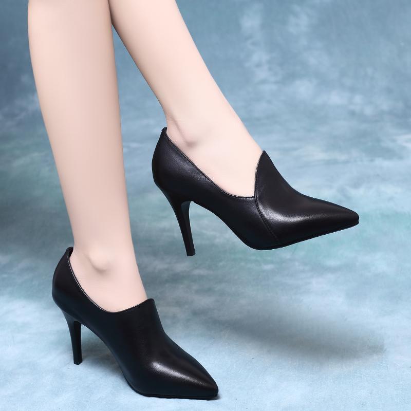 ・カテゴリ: パンプス・スタイル: 風・開閉方式: スリッポン・柄: 無地・カラー展開: ブラック・サイズ展開: 34.35.36.37.38.39・ヒールの高さ: 約5-8cm・ヒール形状: スティレットヒール・つま先形状: ポインテッド...