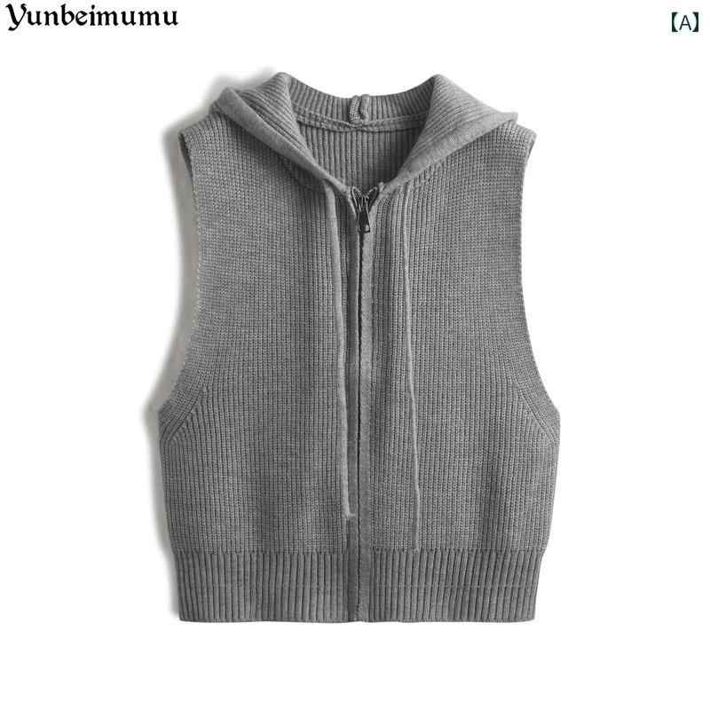 スタイル: カジュアル 種類: ベスト デザイン: ファスナー付き 素材: ポリエステル 中綿: ポリエステル ネックタイプ: フード付き 着丈: ショート 前立て: ファスナー 柄: 無地 サイズ: S.M.L.XL カラー: グレー.ア...