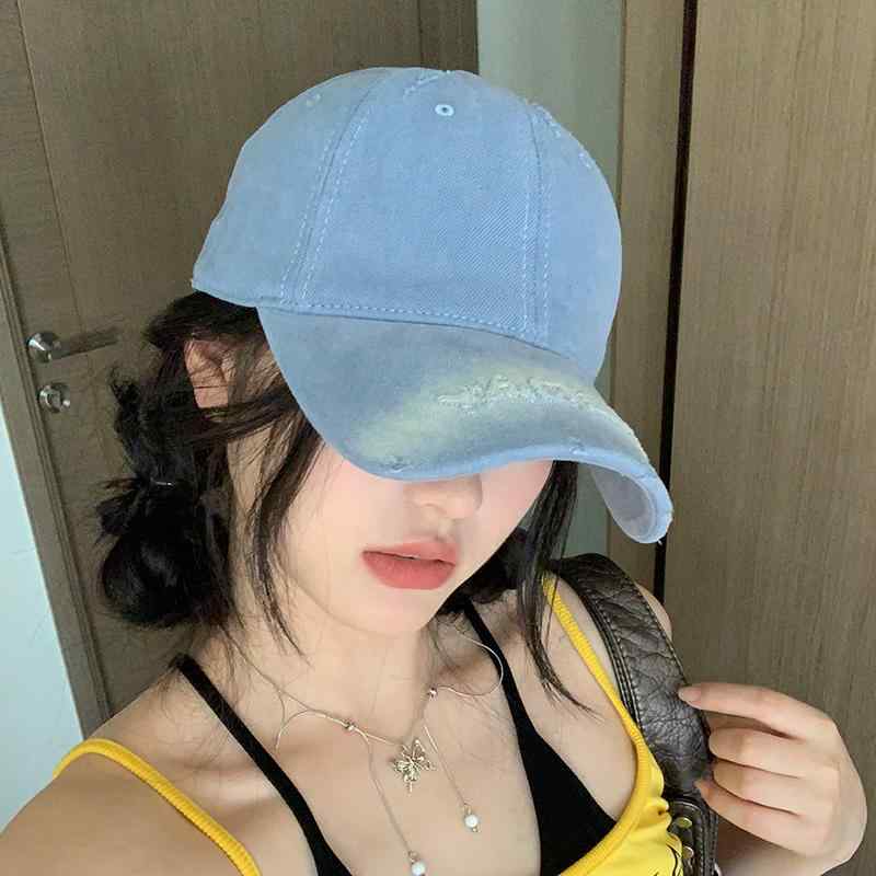 キャップ レディース おしゃれ 小顔 夏秋 薄手 通気性 韓国 綿 湾曲 ピンク 青 普段使い カジュアル レトロ シンプル 旅行 ロゴ入り