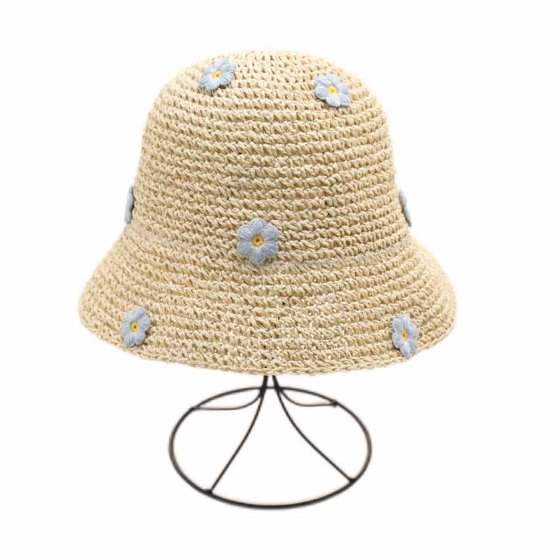 麦わら帽子 レディース つば広 おしゃれ 日焼け防止 夏 春 女性用 フラワー ストローハット 韓国 アウトドア 旅行 装飾 花 調節可能 通気性 カジュアル 普段使い お出かけ ベージュ 茶色
