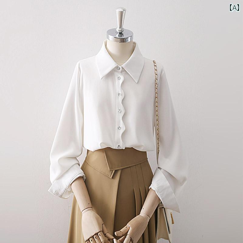 サイズ: S.M.L.XL 柄: 無地 襟の形: テーラードカラー 前立て: シングルブレスト カラー: ホワイト 袖の形: レギュラー 袖丈: 長袖 衣丈: 標準 シルエット: ストレート