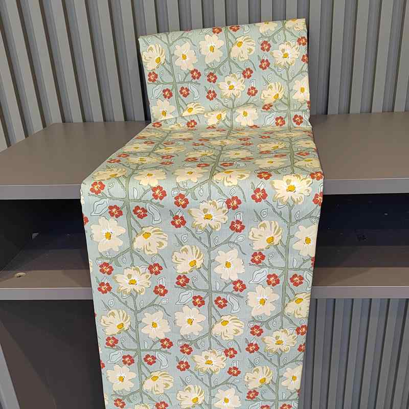 花柄 生地 可愛い 綿 ツイル 織物 ハンドメイド 手芸 布 レトロ ナチュラル シンプル 青 和風 入園準備 ベッドカバー マルチクロス 耐摩耗性幅:160cm