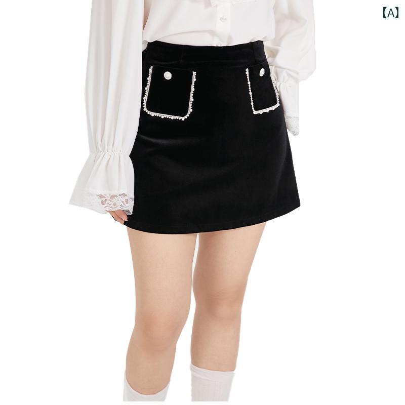 サイズ: L.M 分類: スカート カラー: ブラック スカート丈: ショート 体型: アップル型 素材: ポリエステル.ポリウレタンエラスタン