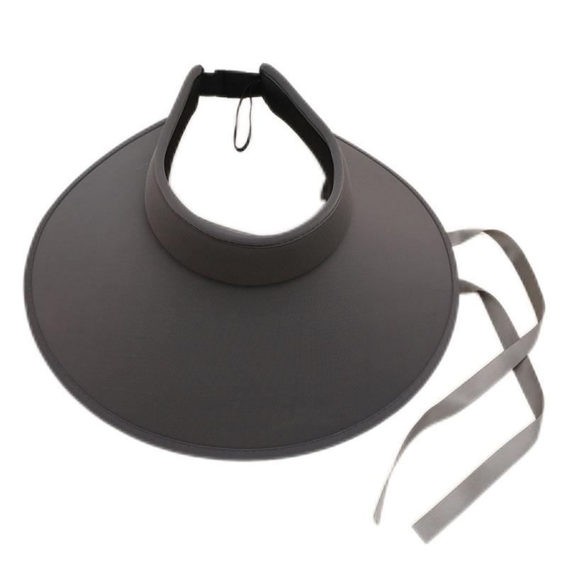 デザイン: シンプル 帽子のトップ: オープントップ シーン: 街歩き つばのデザイン: ワイドブリム タイプ: バイザーキャップ サイズ: 調整可能 カラー: ブラック.ホワイト.グレー.ブラック縁ホワイト