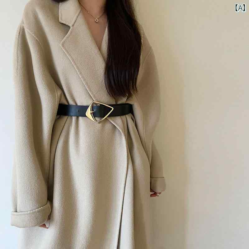 主素材: PU（合成レザー革） デザイン: 光沢仕上げ カラー: ブラック バックル素材: 合金 ベルトバックルデザイン: ピンバックル 長さ: シングルループ 幅: 3.2cm サイズ: 109cm