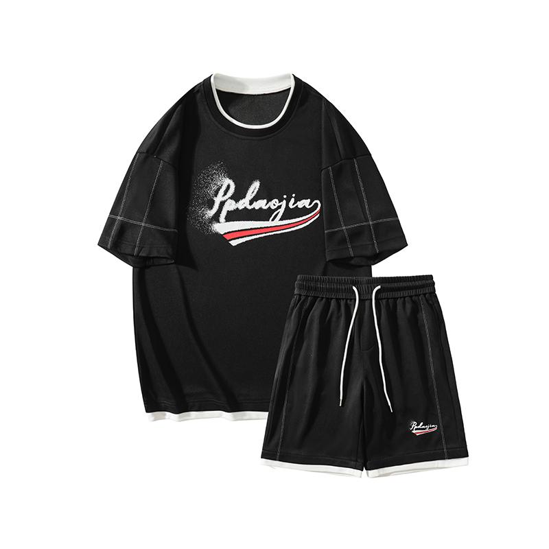 袖丈: 半袖 パンツ丈: ハーフ シルエット: 標準 カラー: ブラック.ホワイト.グレーミックス サイズ: M.L.XL.2XL.3XL.4XL.5XL